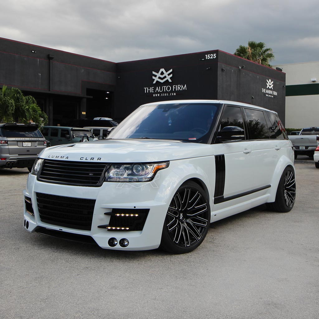 White Range Rover Avorza By Alex Vega The Auto Firm - The Auto Firm